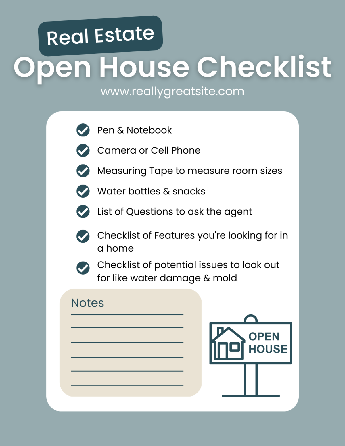 Open House Checklist & Tips for Buyers (PDF) - Tims Ford Lake Homes for Sale